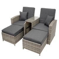 Quality Swimming Pool Chaise Lounge Plastic Rattan Outdoor Furniture Multi-Function for sale