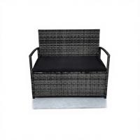 Quality Garden Leisure Storage Waterproof Polyester loveseat Rattan Bench for sale