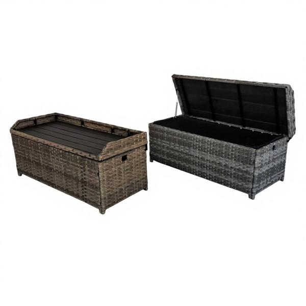 Quality 2026 New Large-Capacity Retro Brown Rattan Storage Factory Wholesale Double Seat Available for sale