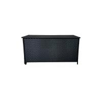 Quality Garden Storage Box with Lid (124x14x59cm) Wicker Chest for Home Organization for sale