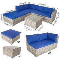 China Rattan garden sofa set for sale
