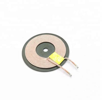 China Copper Wire Bifilar Winding Coil wireless charging coil with ferromagnetic Qi Receiver Coil WPC coil Inductor for Mobile for sale