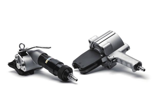 Quality Sliver Pneumatic Steel Strap Tool 8.5 KN 7.5m/Min FTL-S19 / S25 / S32 for sale