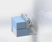 China Double Reel Plastic Soft Pipe Winder Machine for Micro Spray Tape - 75mm to 700mm Diameter, 100 m/min Speed for sale