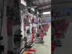 Linha de extrusão totalmente automática de tiras de PET PLC Control Spraying Strap Winder