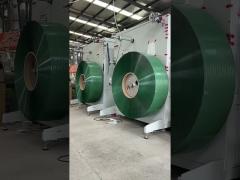 Ultra jumbo roll PET polyester strap semi-auto winder export