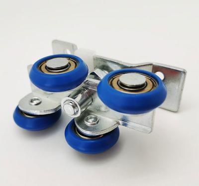 Cina pulegge del portello scorrevole di altezza di 60.0mm, larghezza di plastica di nylon 26mm del rullo di porta in vendita