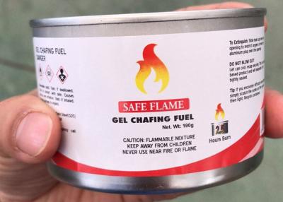 Cina combustibile di logoramento del gel del metanolo di 3Hr 72 PK che cucina 200g per il buffet di approvvigionamento dell'hotel in vendita