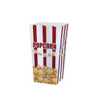 China CMYK Nuggets Biodegradable Disposable Tableware Open Top Popcorn Packaging Box for sale