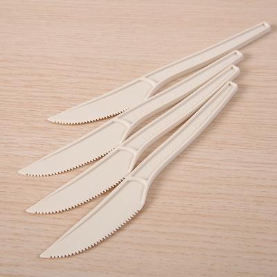 China 6In Eco Maïszetmeelvaatwerk 150mm Biologisch afbreekbaar Lepels en Vorkentafelgereedschap van de Messencatering Te koop