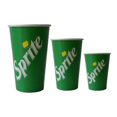 China PE PLA van 22oz 640ml Kola vormt de Beschikbare Document Koppendocument Koude Drank 300gsm tot een kom Te koop