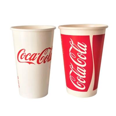 China PE PLA van 22oz 640ml Kola vormt de Beschikbare Document Koppendocument Koude Drank 300gsm tot een kom Te koop