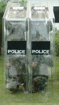 China Combination Police Anti Riot Shield Wall for sale
