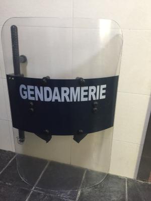 China Transparant Police Anti Riot Shield for  Senegal GENDARMERIE for sale