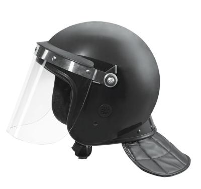 China Police compact resistant and anti  riot helmet for safty protection with 2-3 flat  visor for sale