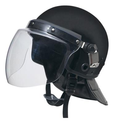 China Police anti  riot helmet for safty protection with 2-3 convex  visor and gas mask hook for sale