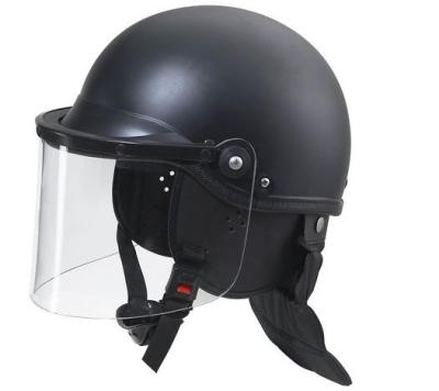 China ABS&PC Full Face Tactical Helmet with neck protector and visor for police riot control for sale