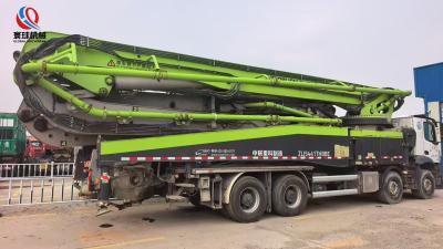 China Zoomlion-Benz 63m Concrete Pump Truck, Year 2021
Outrigger-cross, 4-axle, 7-section boom, automatic transmission, Mercedes 4143 chassis, National V emission standard, new Aurora Green 4.0 control syst for sale