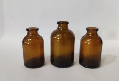 Cina 10ml- 100ml Ups tipo Ii Iii fiala di vetro ambrato/trasparente modellato per confezioni di iniezione di polvere farmaceutica e veterinaria in vendita