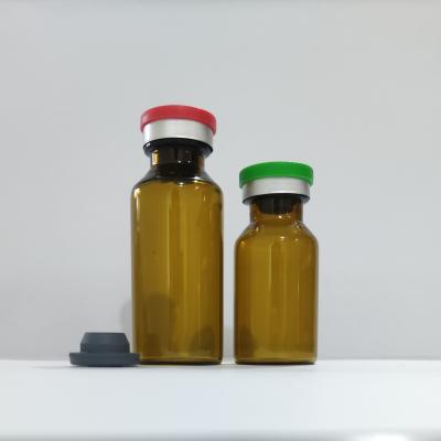China 1-100 ml klare, bernsteinfarbene Röhrenglasfläschchen Injektionsglasfläschchen mit Gummistopfen zu verkaufen