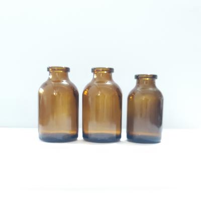 China Medische Injectie Gegoten Glasflesje Gestopte Reagensflessen 20ml 30ml 50ml 100ml for sale