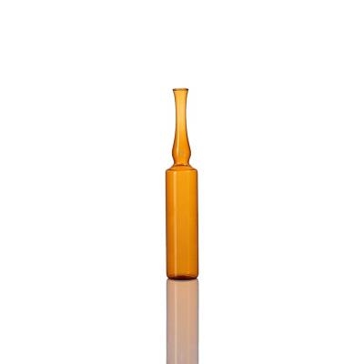 China 3 ml Amber Goede chemische stabiliteit Type 1 ISO Form B & Form C Glas ampul for sale