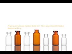 Pharmaceutical Glass Injection Bottle 1ml - 50ml Glass Vials With Rubber Stopper And Cap
