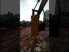 ODM Crawler Excavator Hydraulic Breaker 21 Ton 135mm Anti Blank Fire
