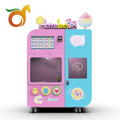 Cina Moneta Bill Fairy Floss Vending Machine 20000 ore di tempo di impiego di lunghezza in vendita