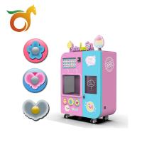 China 36 Color Flower Cotton Candy Machine Automatic Floss Vending for sale