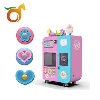 China High Durability Fairy Floss Vending Machine Fully Enclosed Automatic Candy Floss Machine for sale