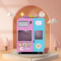 China High Durability Fairy Floss Vending Machine Fully Enclosed Automatic Candy Floss Machine for sale