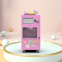 China Multi Flavors Robot Cotton Candy Vending Machine 220V Wireless Remote for sale