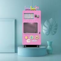 China 220V 240V Robot Cotton Candy Vending Machine Quick Flower Cotton Candy Machine for sale