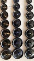 China Matt Finish 4 Knopen van Gatenjean jacket buttons horn metal voor Jeans Te koop