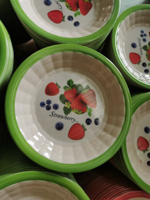 Cina Gli articoli multicolori della melammina placcano il commestibile di plastica del padellame in vendita