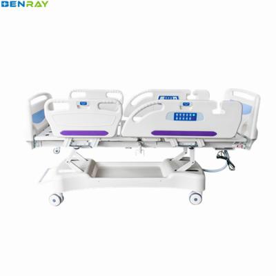 China 5 Function Electric Hospital Bed Battery Weighing Medical Hospital ICU Bed for sale