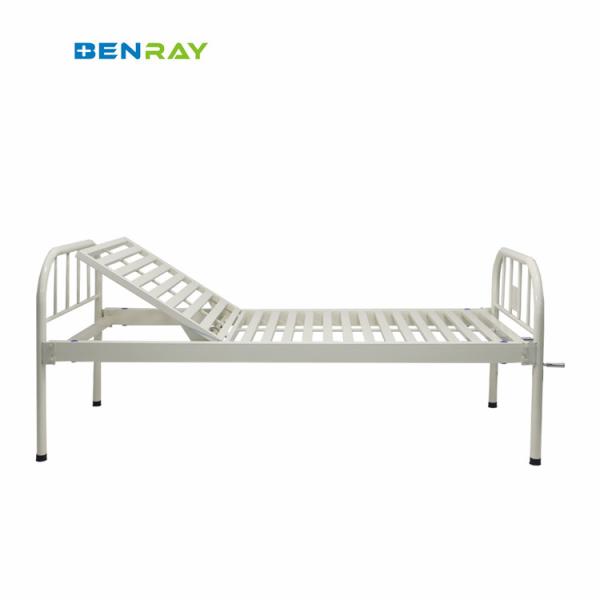 Quality Metal Manual Medical Flat Hospital Bed 1 Function Manual for sale