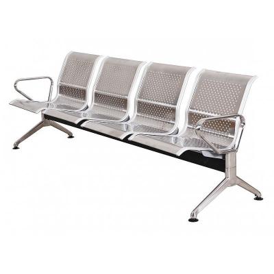 Chaise d'attente en acier inoxydable