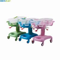 Quality Manual Children Hospital Bed Medical Home Use Children Kids Baby Basin Cart for sale