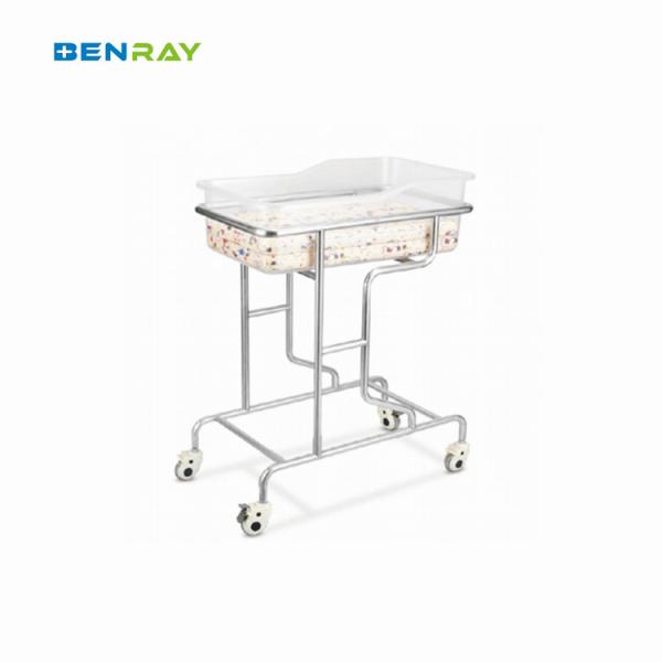 Quality Manual Children Hospital Bed Medical Home Use Children Kids Baby Basin Cart for sale