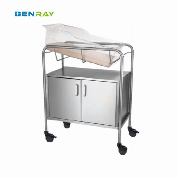 Quality Manual Children Hospital Bed Medical Home Use Children Kids Baby Basin Cart for sale