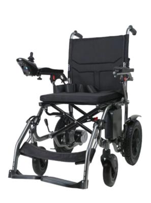 Cina Sedia a rotelle elettrica in lega di alluminio (motore a spazzole, batteria al litio, pieghevole) in vendita