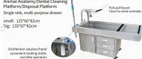 China Veterinary Operating Table Stainless Steel Animal Operating Table for sale