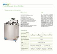 China Vertical Digital Fully Automatic Mirco Computer Contolled Pressure Steam Steilizer for sale