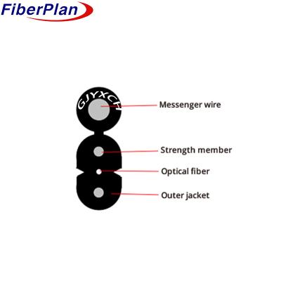 China GJYXCH/GJYXFCH FTTH ドロップケーブルと通信機器のメッセンジャーとの互換性 for sale