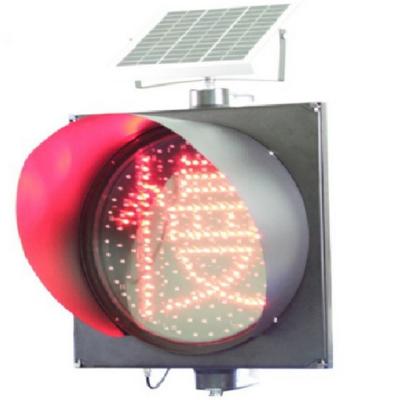 China 300mm Street Traffic Road Safety Solar Led Warning Lights Solar Amber-slow Warning Light for sale