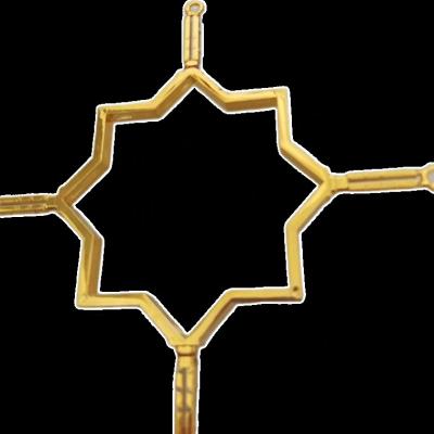 China UV Electroplate Windows Georgian Bar 5*8mm Plastic Contemporary Georgian Bar Flower for sale