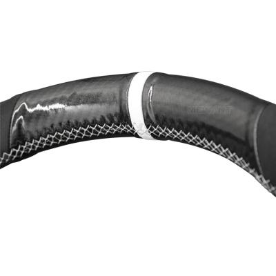 China Zwarte suede auto stuurwiel hoes voor Alfa Romeo Giulietta 2010-2014 MiTo 2008 2009-2011 2012-2015 Te koop