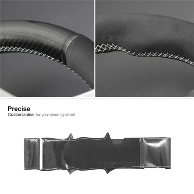China Zwarte suede auto stuurwiel hoes voor Alfa Romeo Giulietta 2010-2014 MiTo 2008 2009-2011 2012-2015 Te koop